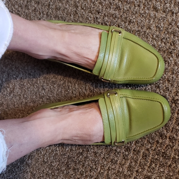Classic Elements | Shoes | Classic Elements Leather Loafers Lime Green ...
